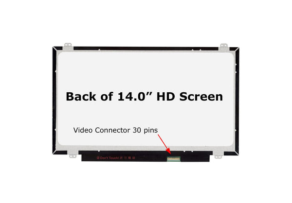 ლეპტოპის ეკრანი 14" HD 1366x768 30PINS - LP140WHU(TP)(B2) – Laptops.ge